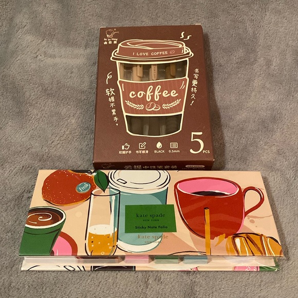 kate spade | Other | Kate Spaderise Shine Sticky Note Folio I Love ...